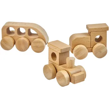 Wooden Trains Set Pack of 3
