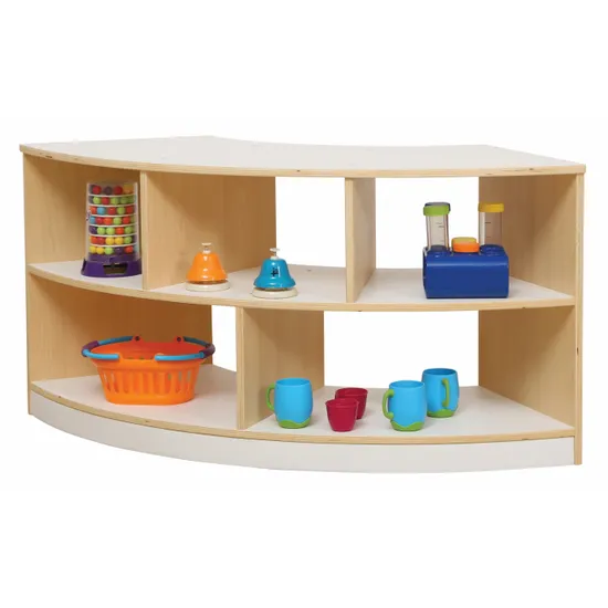 Norwegia Spaces Open-Back Curved Shelf