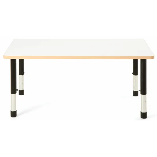 Norwegia Spaces Adjustable Height Rectangular Table - White - 120 (L) x 60 (W) x 39-61.5 (H) cm ...