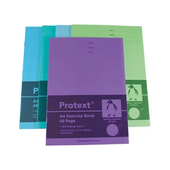 Protext Exercise Book A4 QLD Year 2 48p