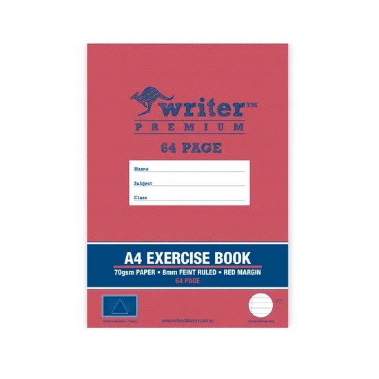 Writer Exercise Book A4 8mm 64p
