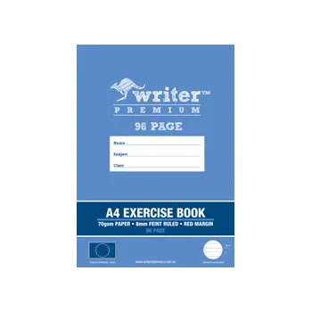 Writer Exercise Book A4 8mm 96p