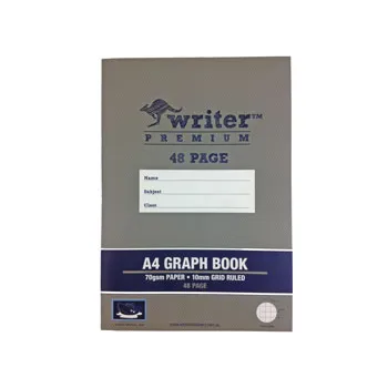 Writer Premium Graph Exercise Book A4 10 mm 48p
