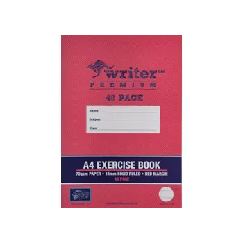 Writer Exercise Book A4 18mm 48p
