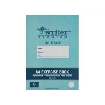 Writer Premium Exercise Book A4 11 mm 48p