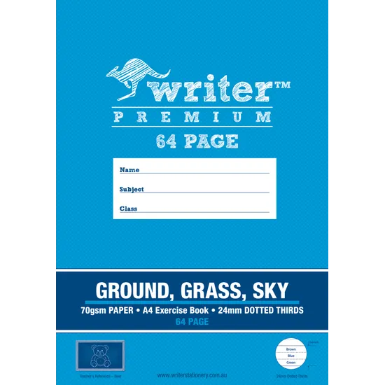 Writer Premium Dotted Thirds Ground/Grass/Sky A4 24 mm 64p