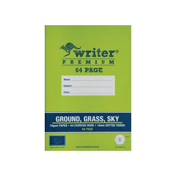 Writer Premium Dotted Thirds Ground/Grass/Sky A4 14 mm 64p