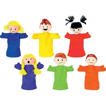 Emotions Puppets - Social Development, Set of 6