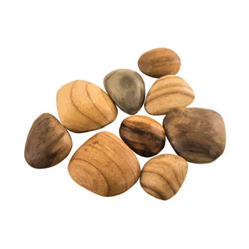 Wooden Pebbles Set of 9