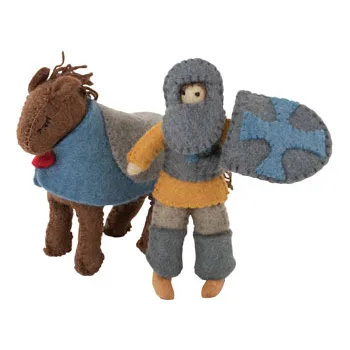 Felt Knight & Horse Set