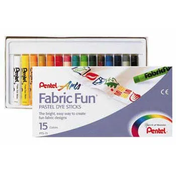 Fabric Fun Pastel Dye Sticks - Pack of 15