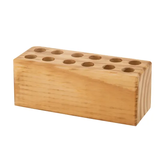 Wooden Scissor Block - 12 Holes - MTA Catalogue