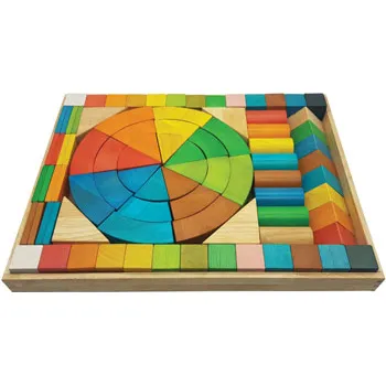 Colourful Wooden Blocks - 100cm