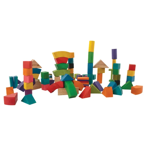 Colourful Wooden Blocks - 100cm