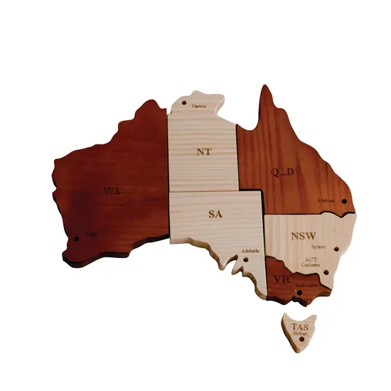 Australian Map Puzzle Set