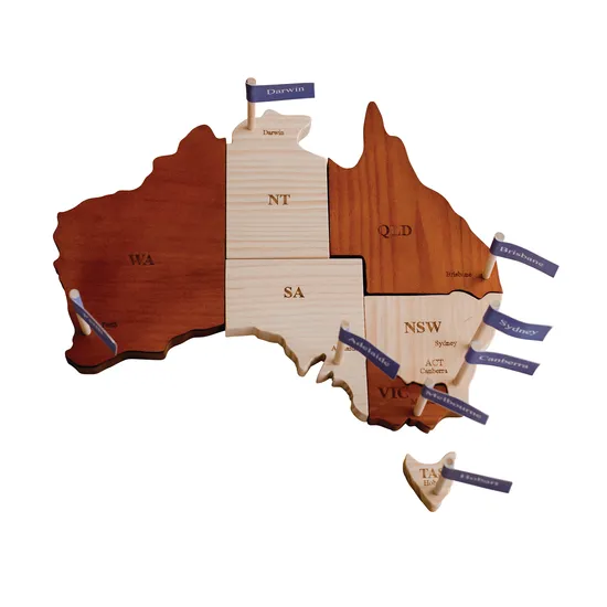 Australian Map Puzzle Set