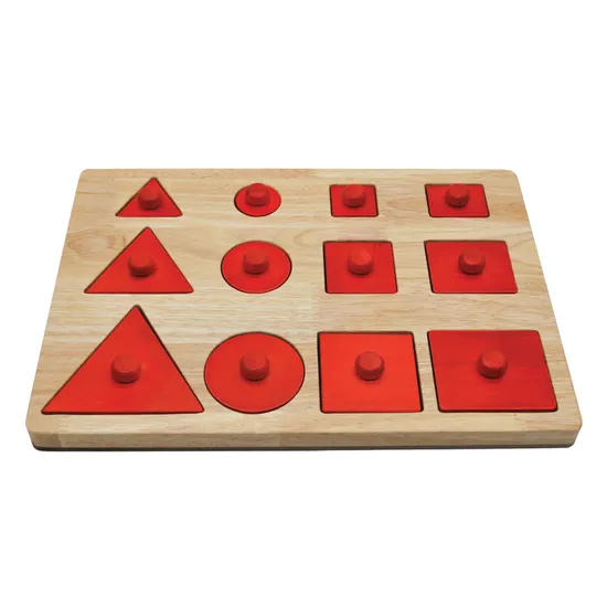 Toddler Knob Shape Puzzle 12Pce