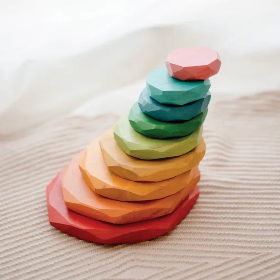 Coloured Stacking Stones - Set of 9