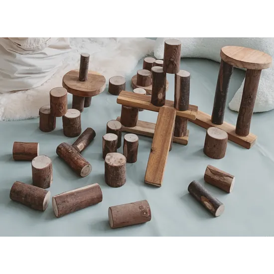 Natural Tree Blocks - 106 pieces - MTA Catalogue