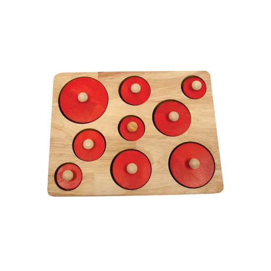 Montessori Circle Size Puzzle 9pce