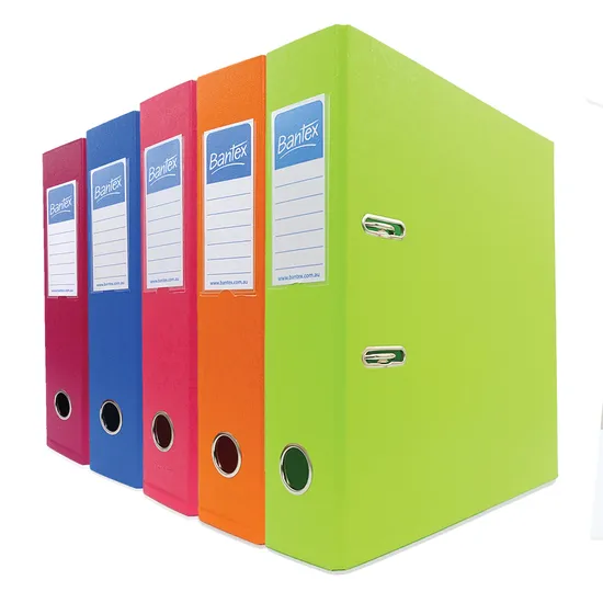 Bantex Lever Arch Files A4 70mm Astd Col - PK10