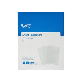 Bantex Tough Sheet Protectors A4 70mic - PK 100
