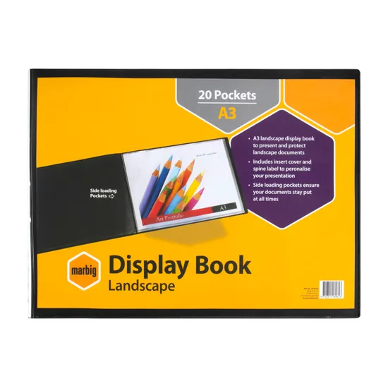 Display Book A3 Landscape 20 Pocket
