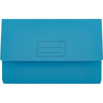 Document Wallet Foolscap Blue