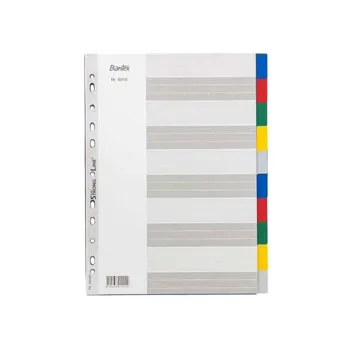 Bantex Dividers PP A4 10 Tabs Asst