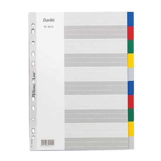 Bantex Dividers PP A4 10 Tabs Asst - MTA Catalogue