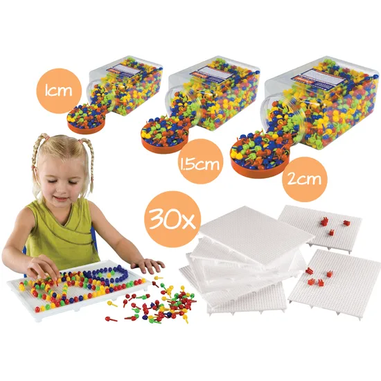 Quercetti Pegs & Boards – Classroom Kit