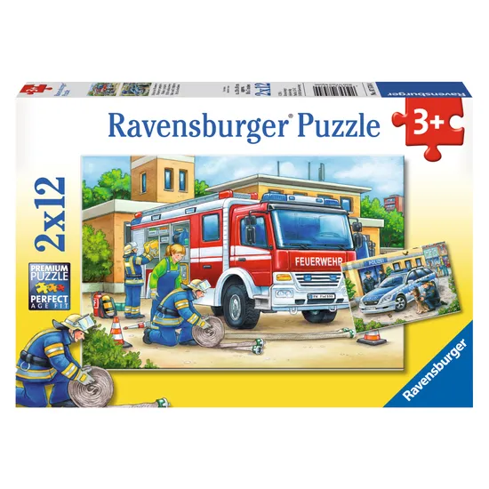 Ravensburger Police and Firefighters Puzzle Set of 2
