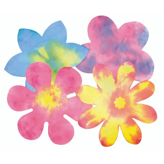 Colour Diffusing Flowers Paper - Pack of 80