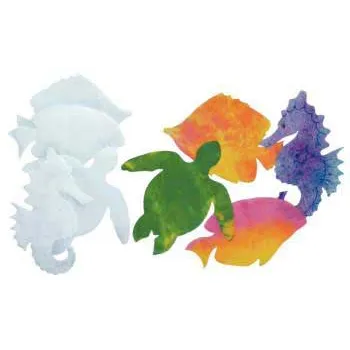 Colour Diffusing Sealife Paper - Pack of 48