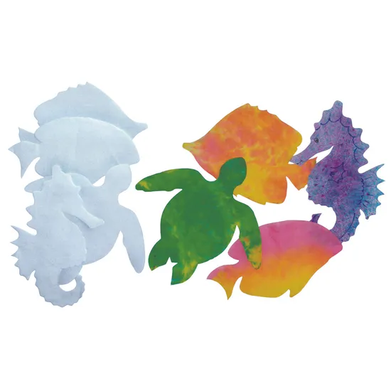 Colour Diffusing Paper Sealife - Pack of 48