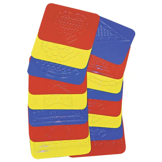 Teach Me Shapes Rubbing Plates - Pack of 16