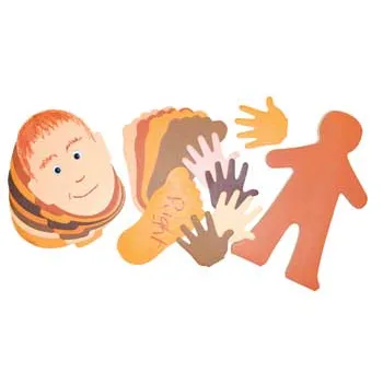 Human Paper Shapes Kit - Pack of 160