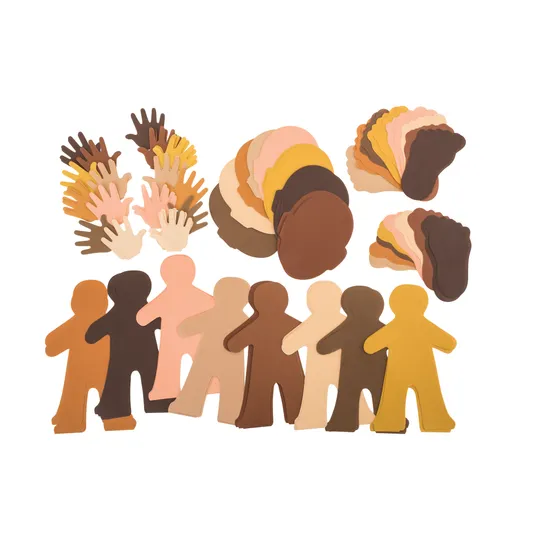 Human Paper Shapes Kit - Pack of 160