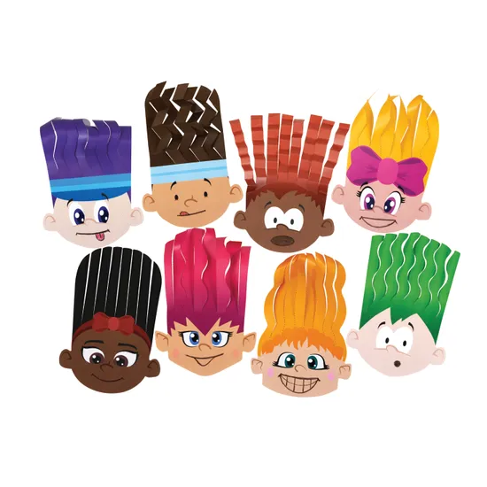 Scissor Skills Hairstyle Paper - Pack of 32