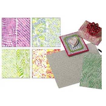 Texture Rubbing Plates - Pack of 4