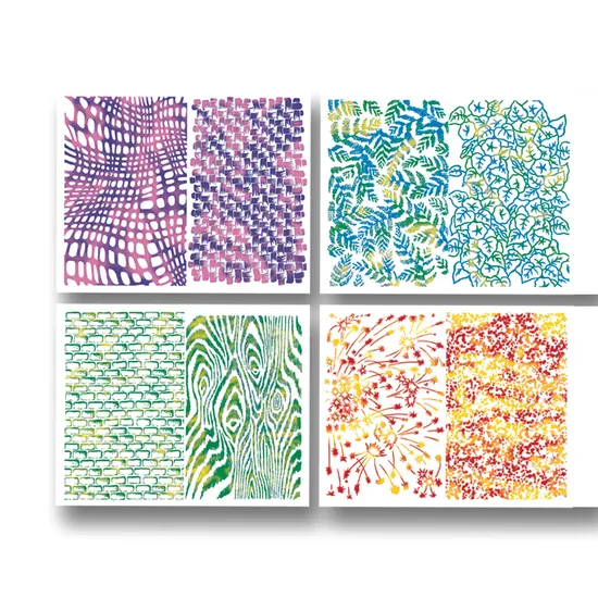 Texture Rubbing Plates – Pack of 4