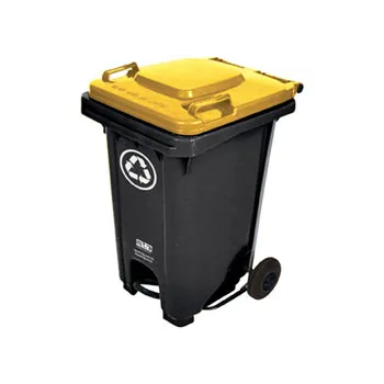 Yellow Recycling Bins Yellow Recycle Bin Watercolor Illustration
