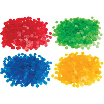 Teachables Transparent Counters – 25 mm – Set of 4 Jars