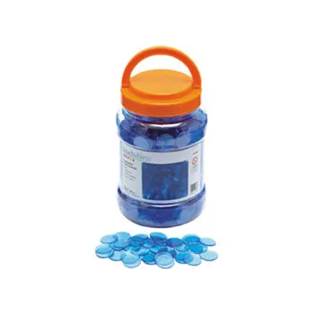 Teachables Translucent Round Counters – 2.5cm Blue, 1000 Pieces