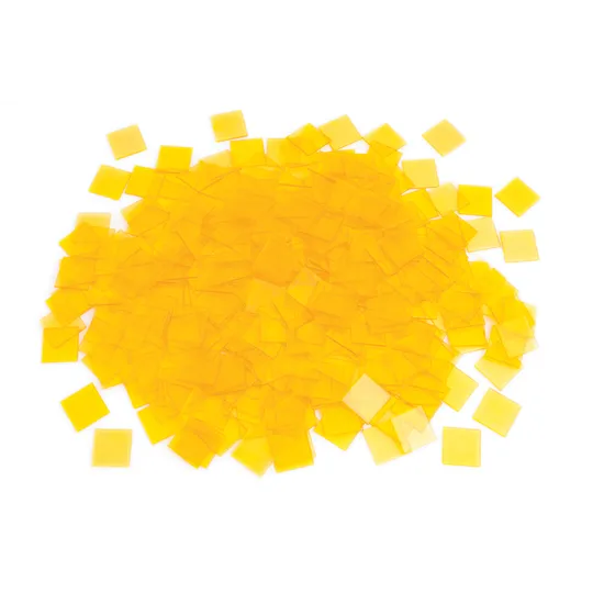 Translucent Counter Square Yellow 1000pc