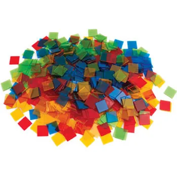 Translucent Counter Square 4 Colours 1000pc