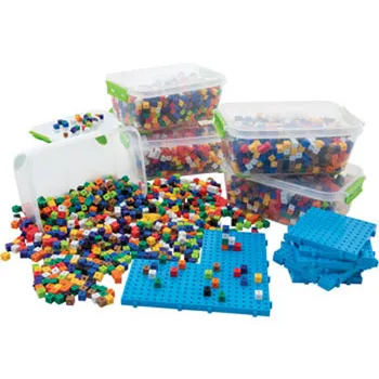 1cm Linking Cubes Kit - 5000 Cubes 10 Boards