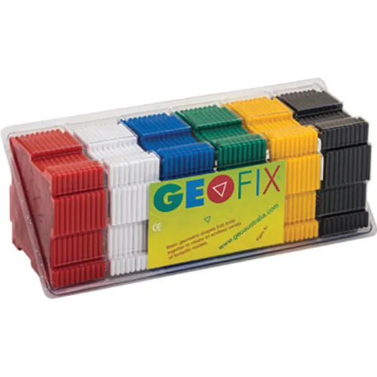 Geoshapes – Solid Colour Squares, 60 Pieces