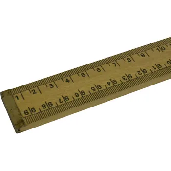 Ruler With Brass Ends 1m