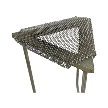Gauze Mat - Stainless Steel, Bent Edge, 150 x 150 mm